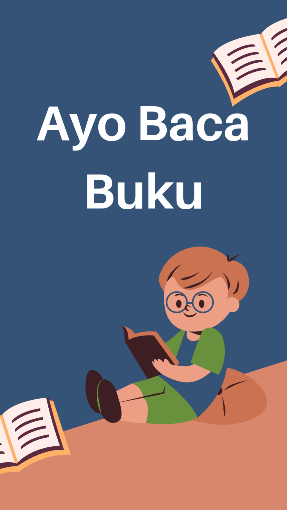 Poster hobi membaca buku | SMP Maria Mediatrix