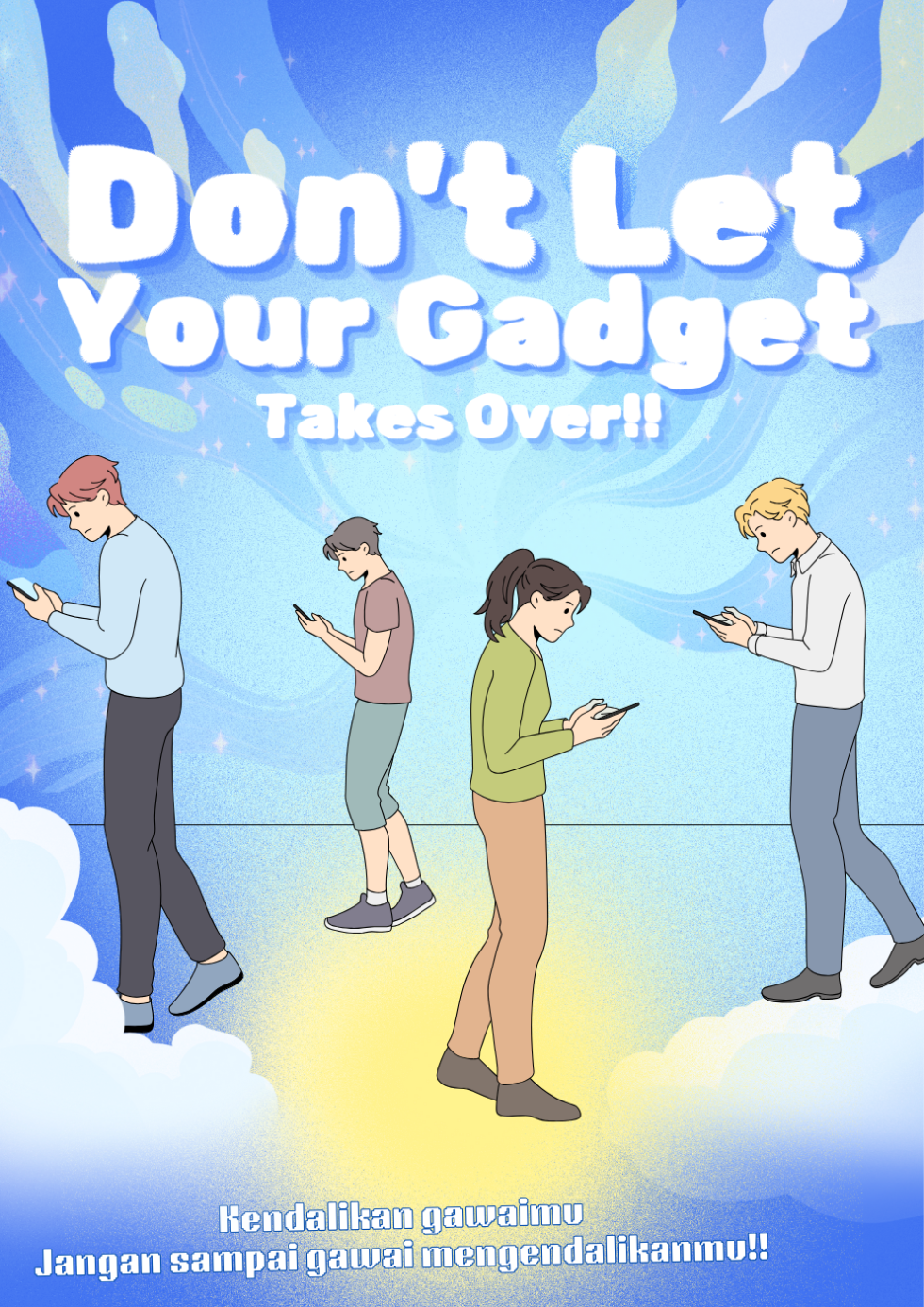 Poster Pencegahan Bahaya Gadget | SMP Maria Mediatrix